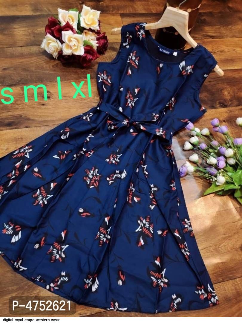 digital Royal Crape western wear