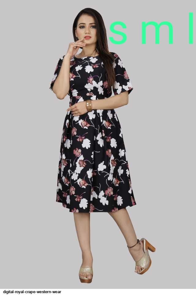 digital Royal Crape western wear