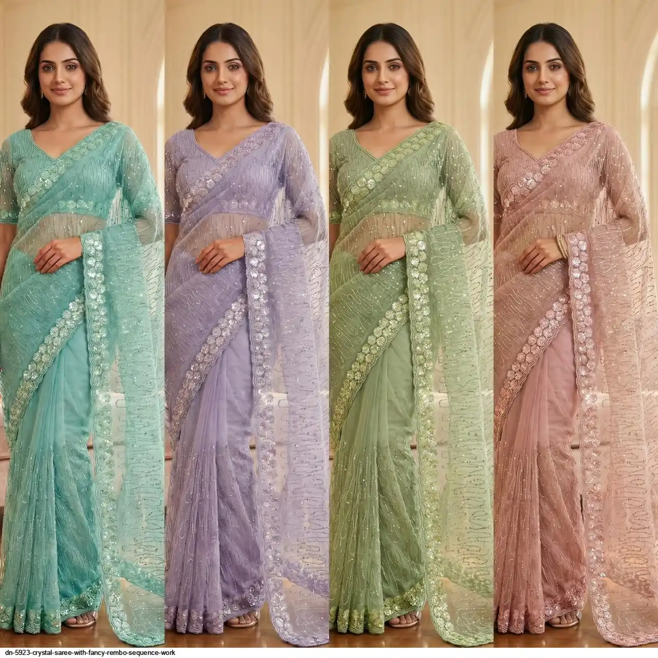 5923 Crystal Saree – Wholesale Fancy Saree