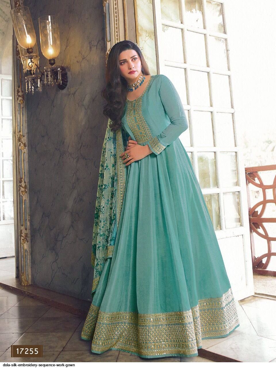 Dola Silk Embroidery SEQUENCE WORK GOWN