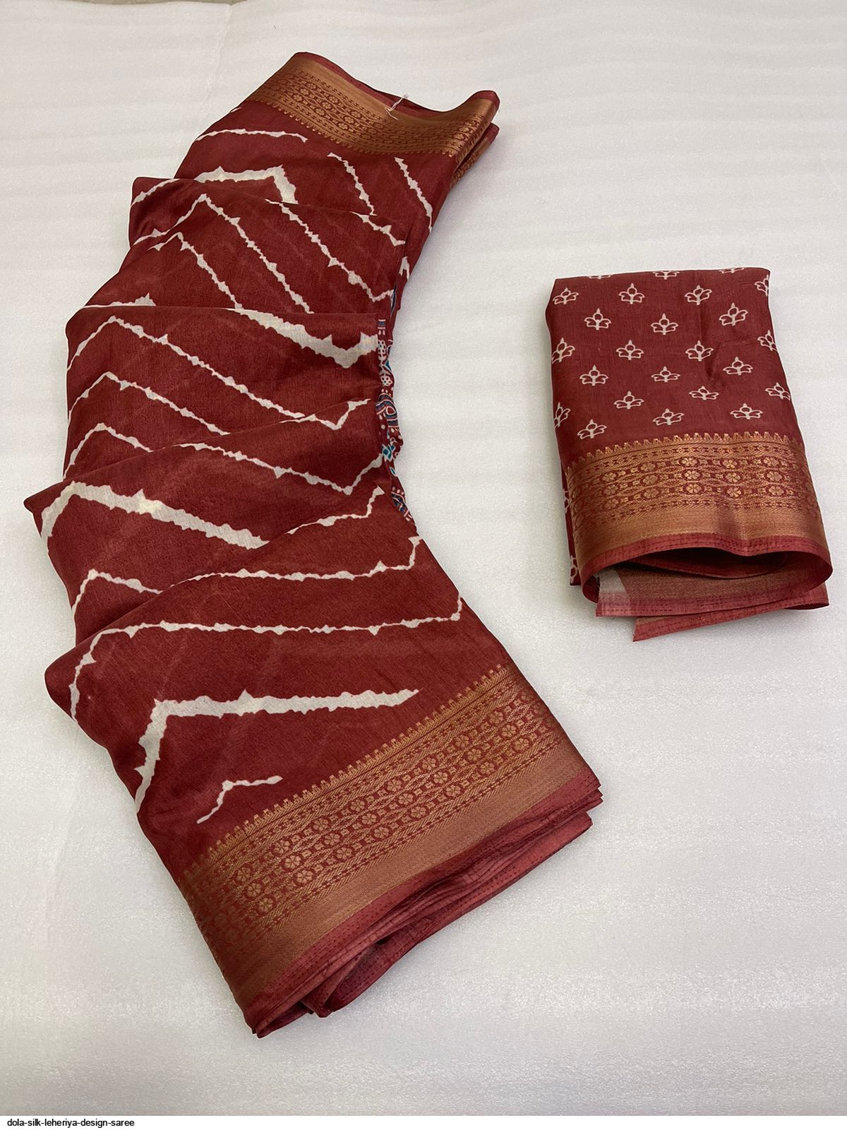 DOLA SILK LEHERIYA DESIGN SAREE