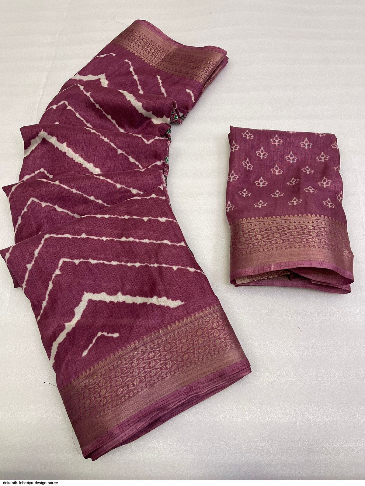 DOLA SILK LEHERIYA DESIGN SAREE