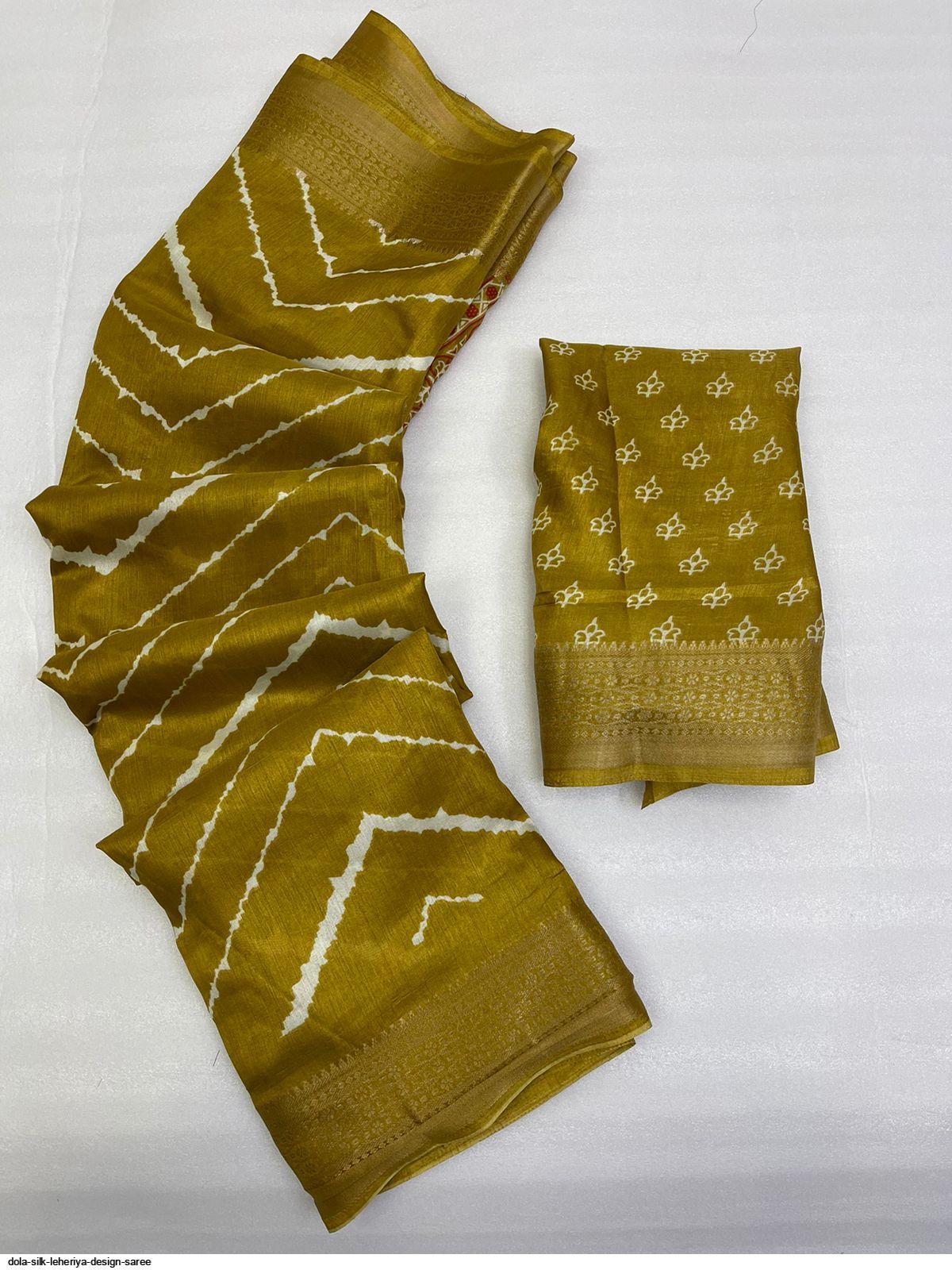 DOLA SILK LEHERIYA DESIGN SAREE