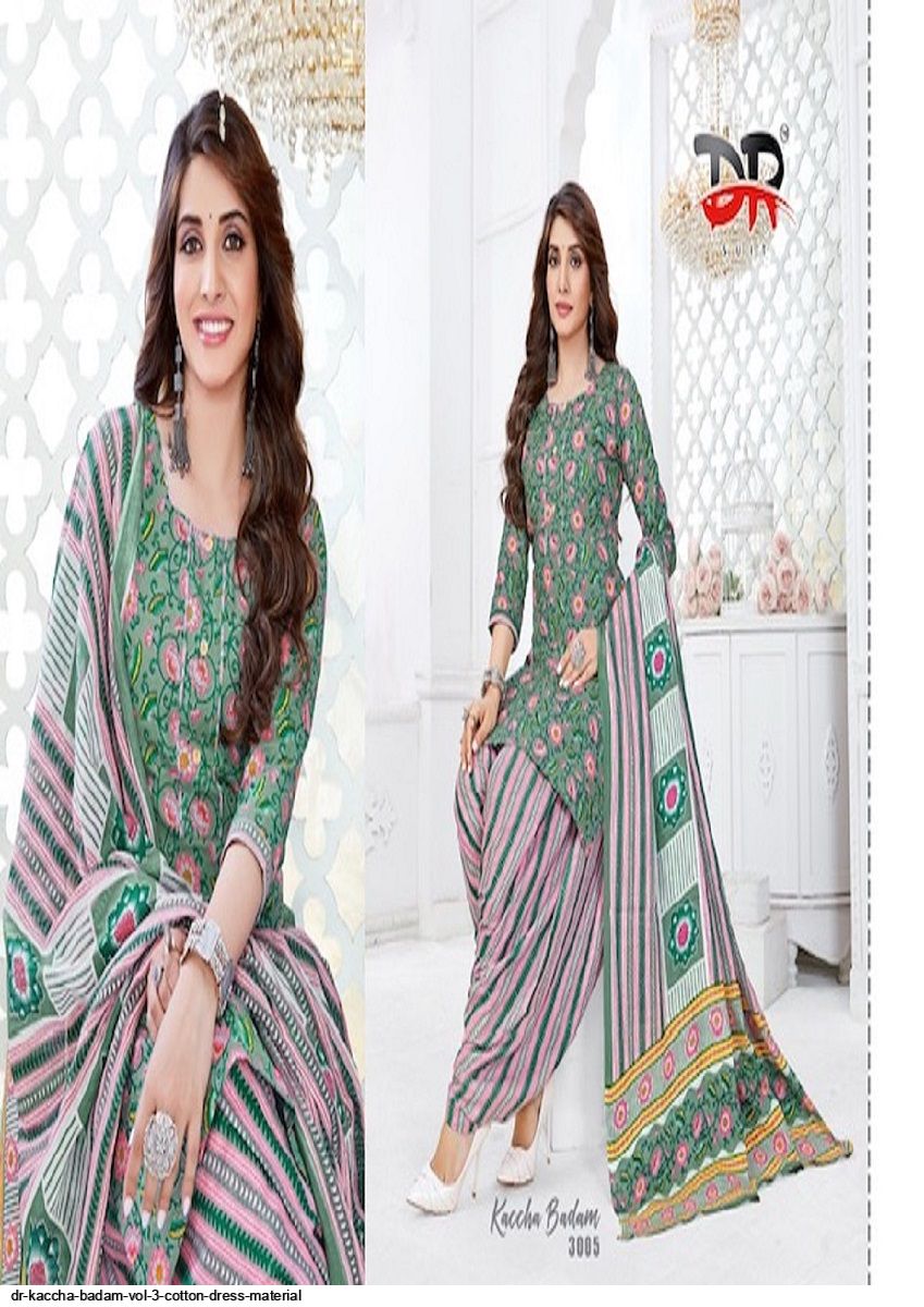 DR Kaccha Badam Vol 3 COTTON DRESS MATERIAL
