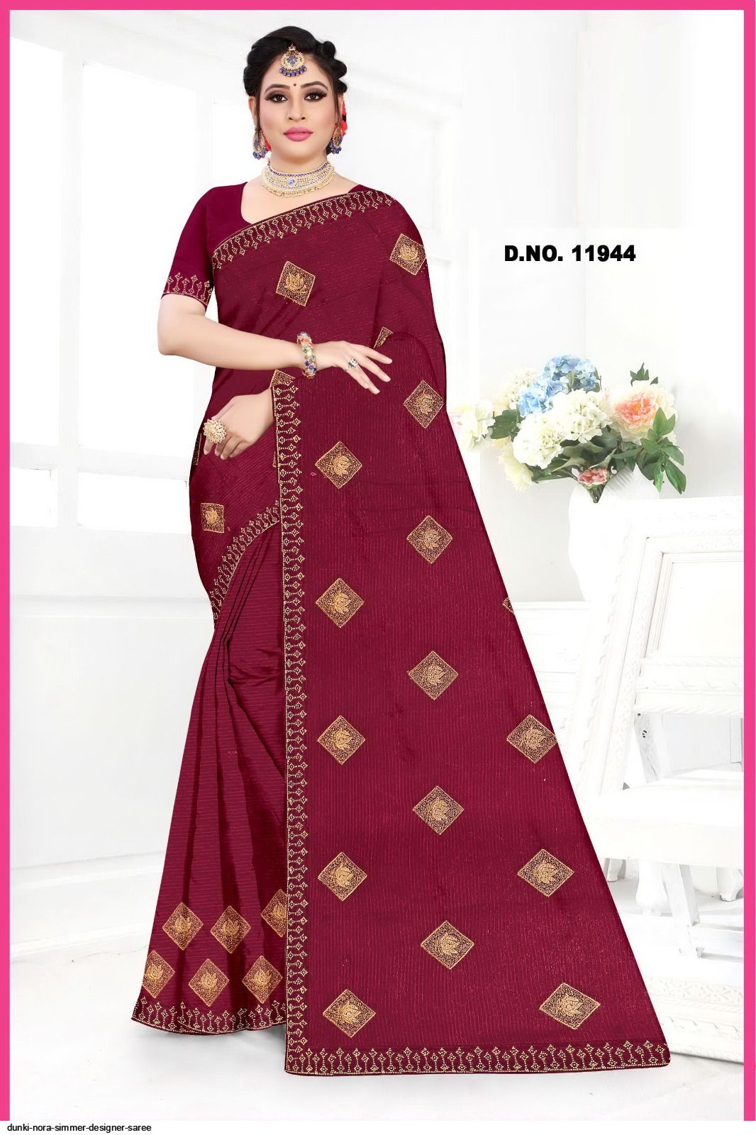 DUNKI NORA SIMMER DESIGNER SAREE