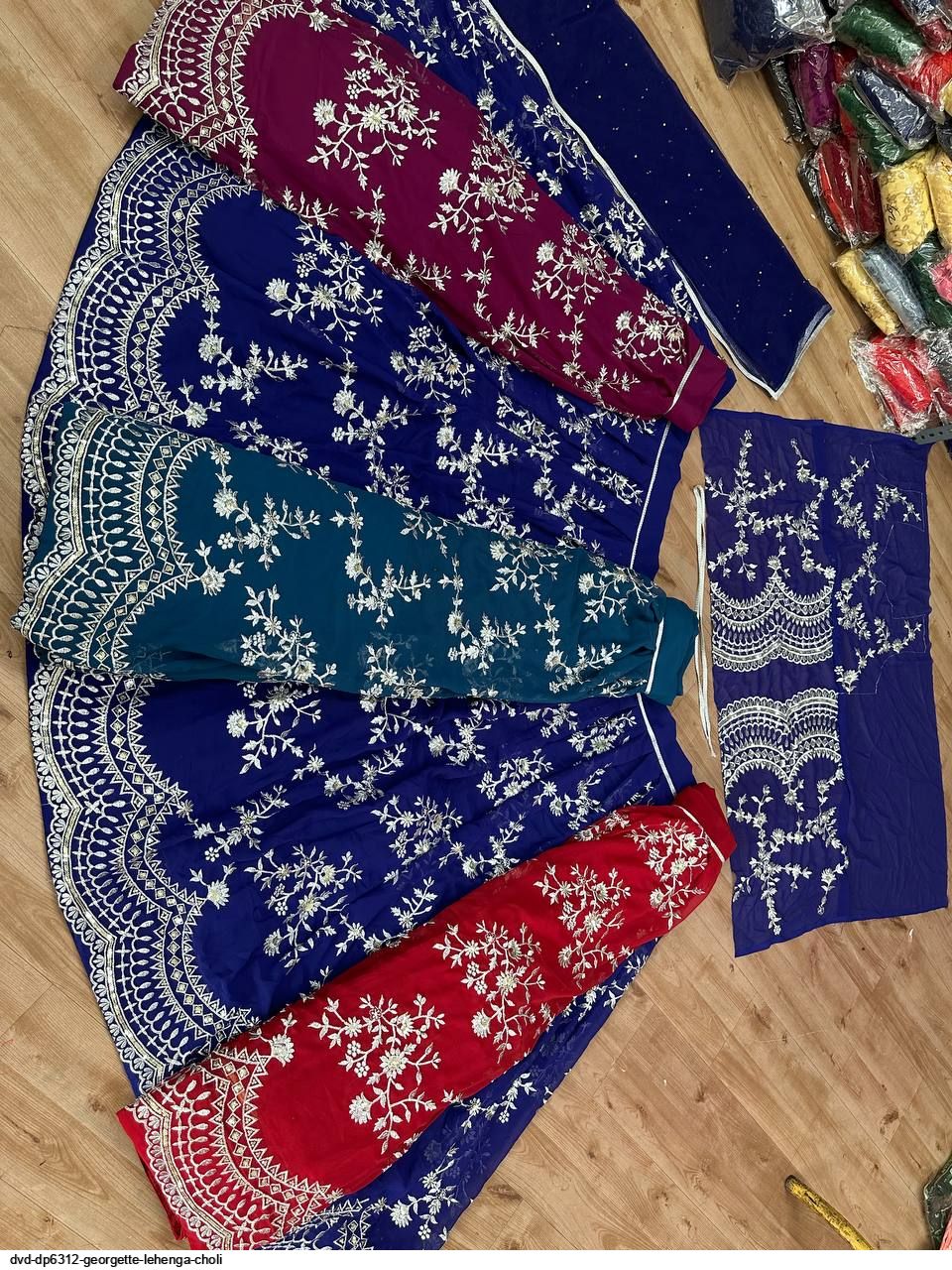 DVD DP6312 GEORGETTE LEHENGA CHOLI