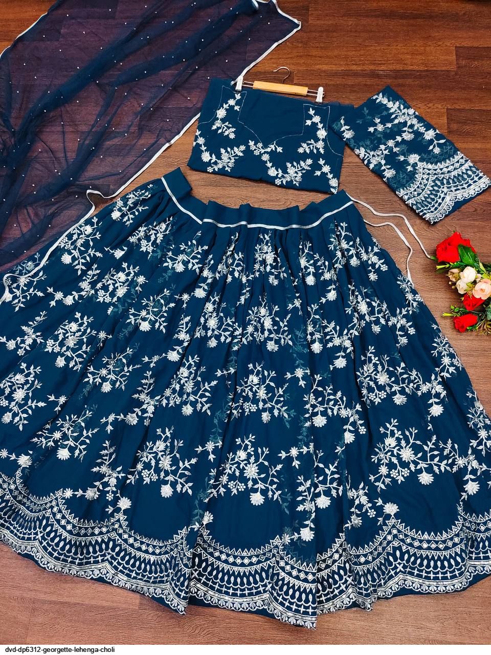 DVD DP6312 GEORGETTE LEHENGA CHOLI