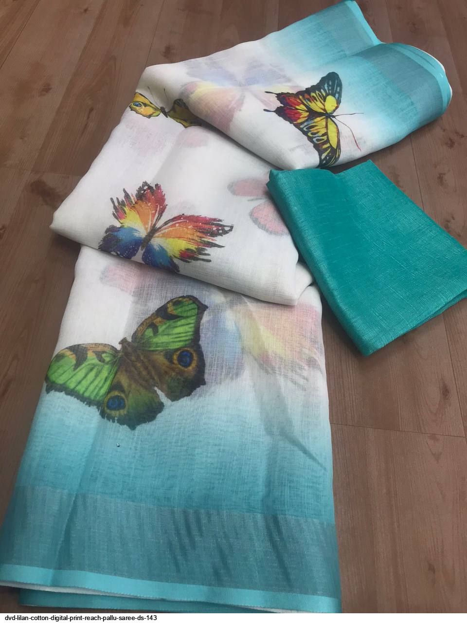 DVD LILAN COTTON DIGITAL PRINT REACH PALLU SAREE DS 143