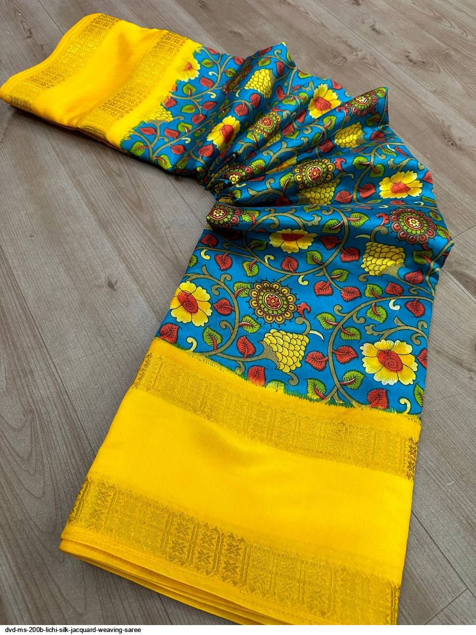 DVD MS 200B LICHI SILK JACQUARD WEAVING SAREE