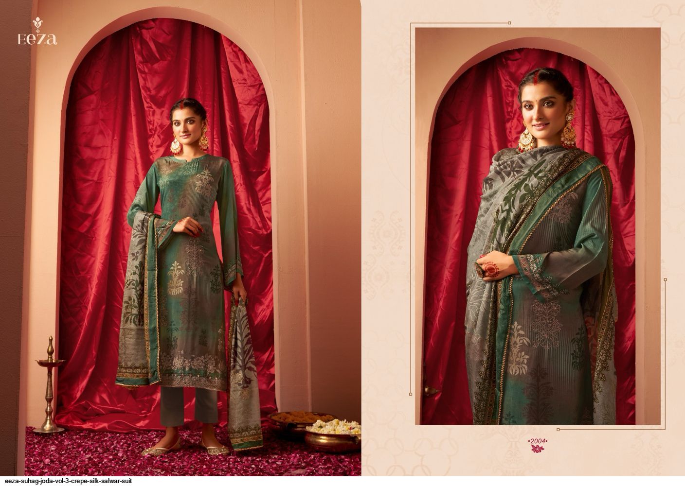EEZA SUHAG JODA VOL 3 CREPE SILK SALWAR SUIT