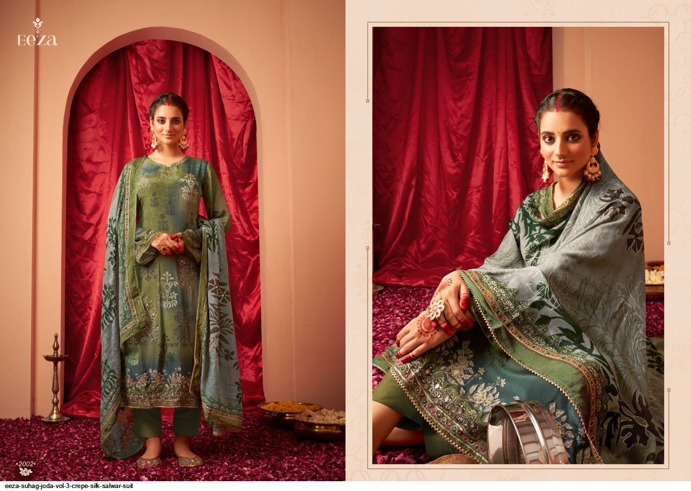 EEZA SUHAG JODA VOL 3 CREPE SILK SALWAR SUIT