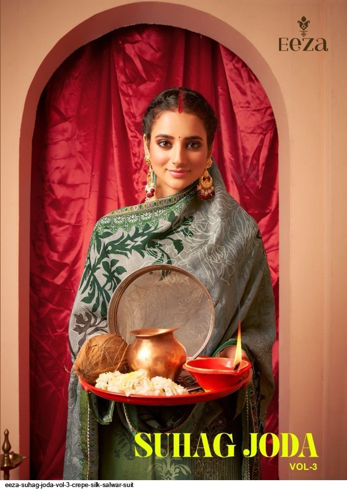 EEZA SUHAG JODA VOL 3 CREPE SILK SALWAR SUIT