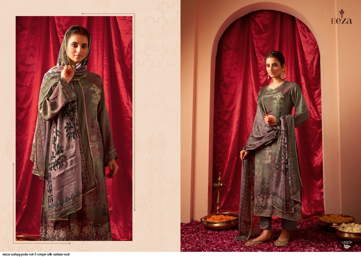 EEZA SUHAG JODA VOL 3 CREPE SILK SALWAR SUIT