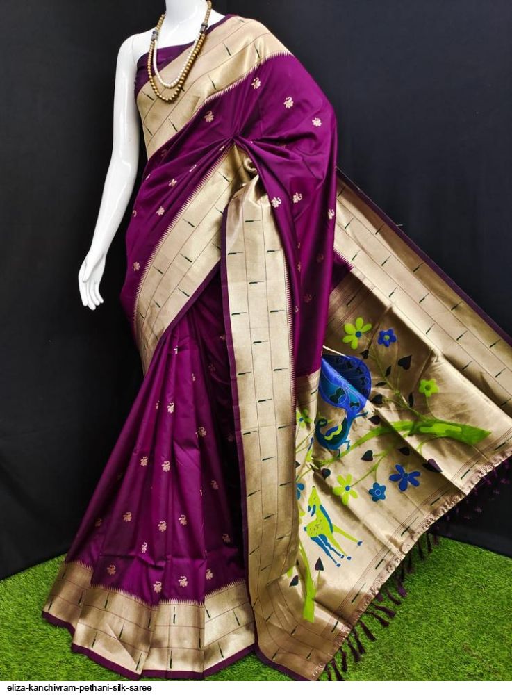 ELIZA KANCHIVRAM PETHANI SILK SAREE