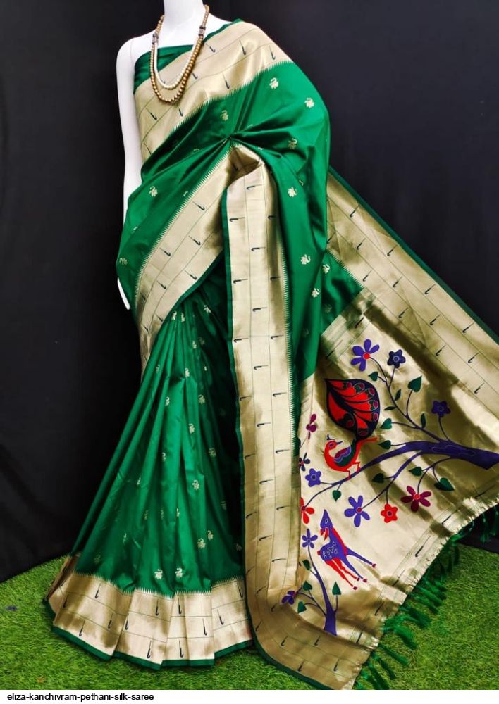 ELIZA KANCHIVRAM PETHANI SILK SAREE