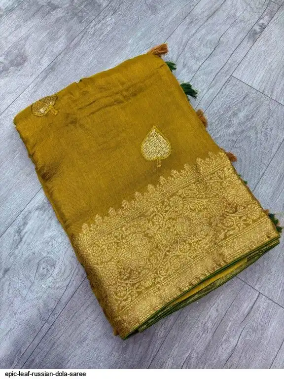 Epic Leaf Russian Dola saree