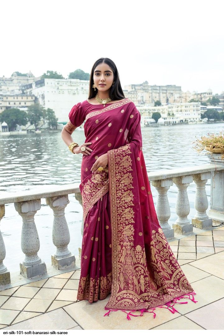 ERI SILK 101 soft banarasi silk saree