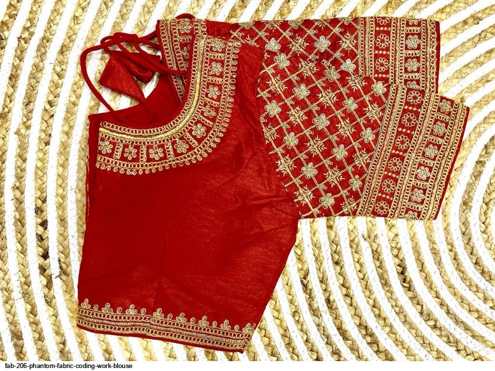 Fab 206 phantom fabric coding work blouse