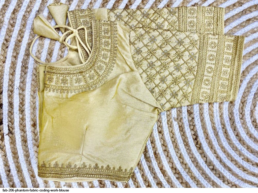 Fab 206 phantom fabric coding work blouse