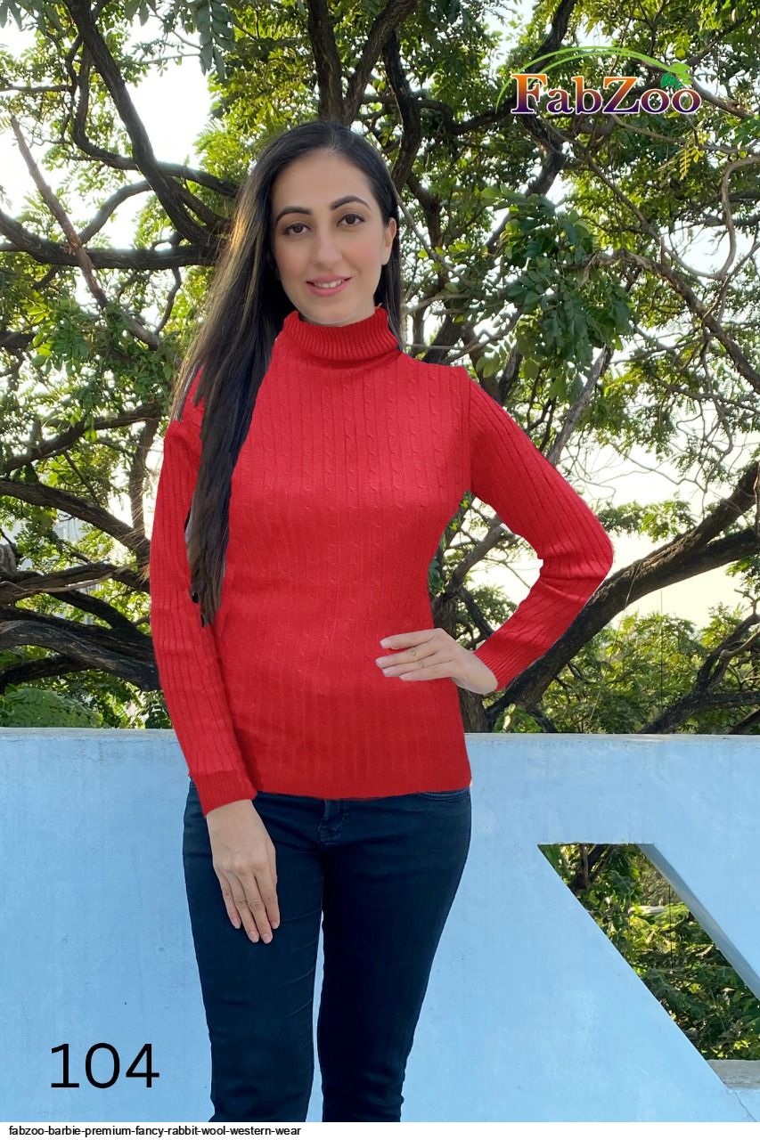 FabZoo Barbie Premium fancy Rabbit Wool western wear