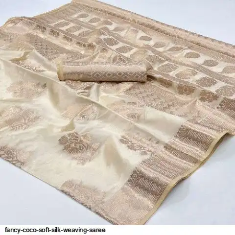 FANCY coco soft silk weaving SAREE