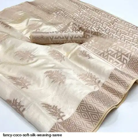 FANCY coco soft silk weaving SAREE