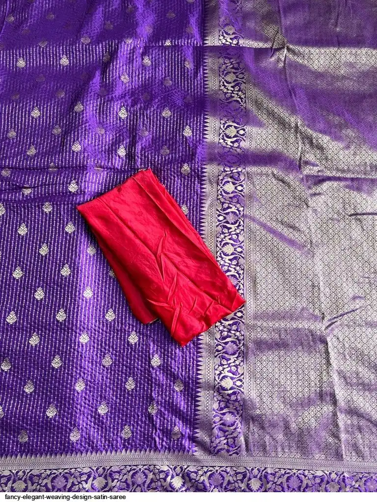 FANCY elegant weaving design Satin saree