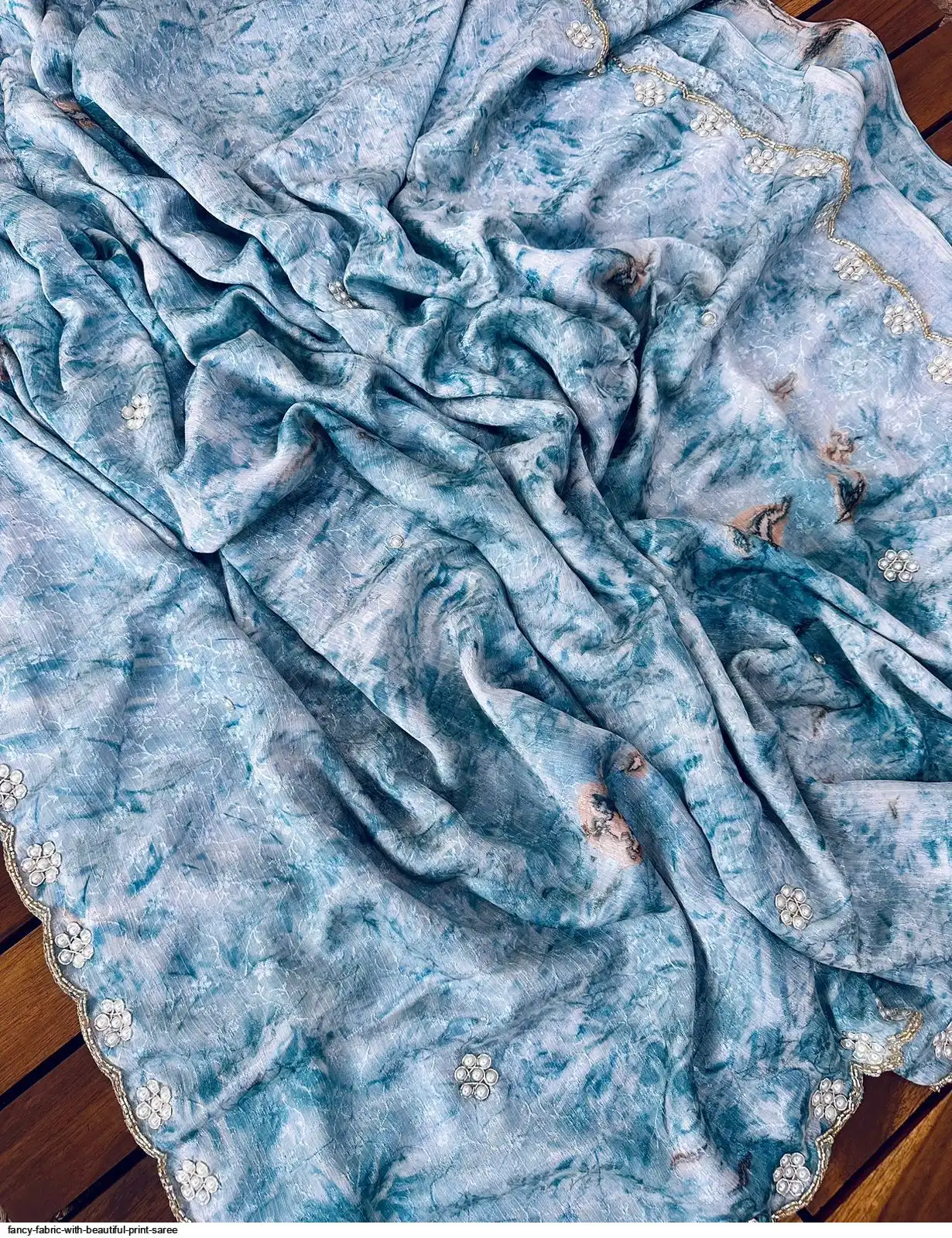 Fancy fabric with beautiful print saree