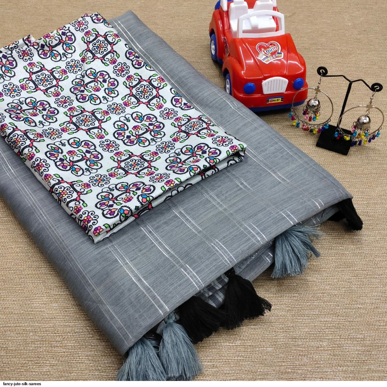FANCY jute silk SAREES