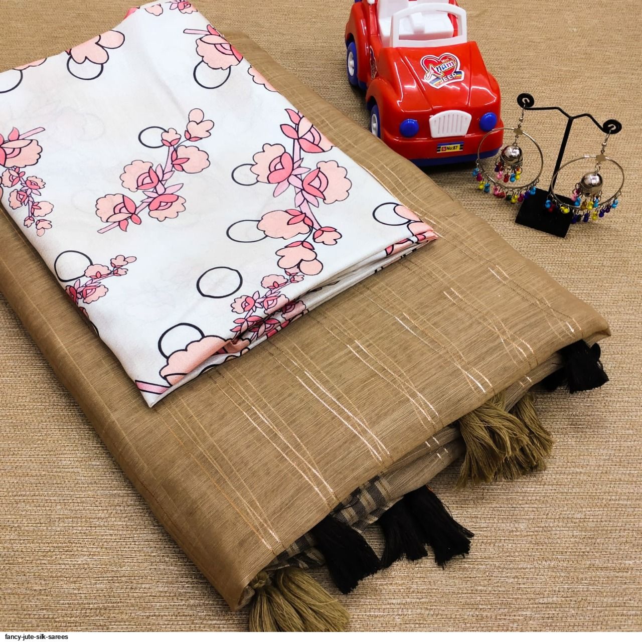 FANCY jute silk SAREES