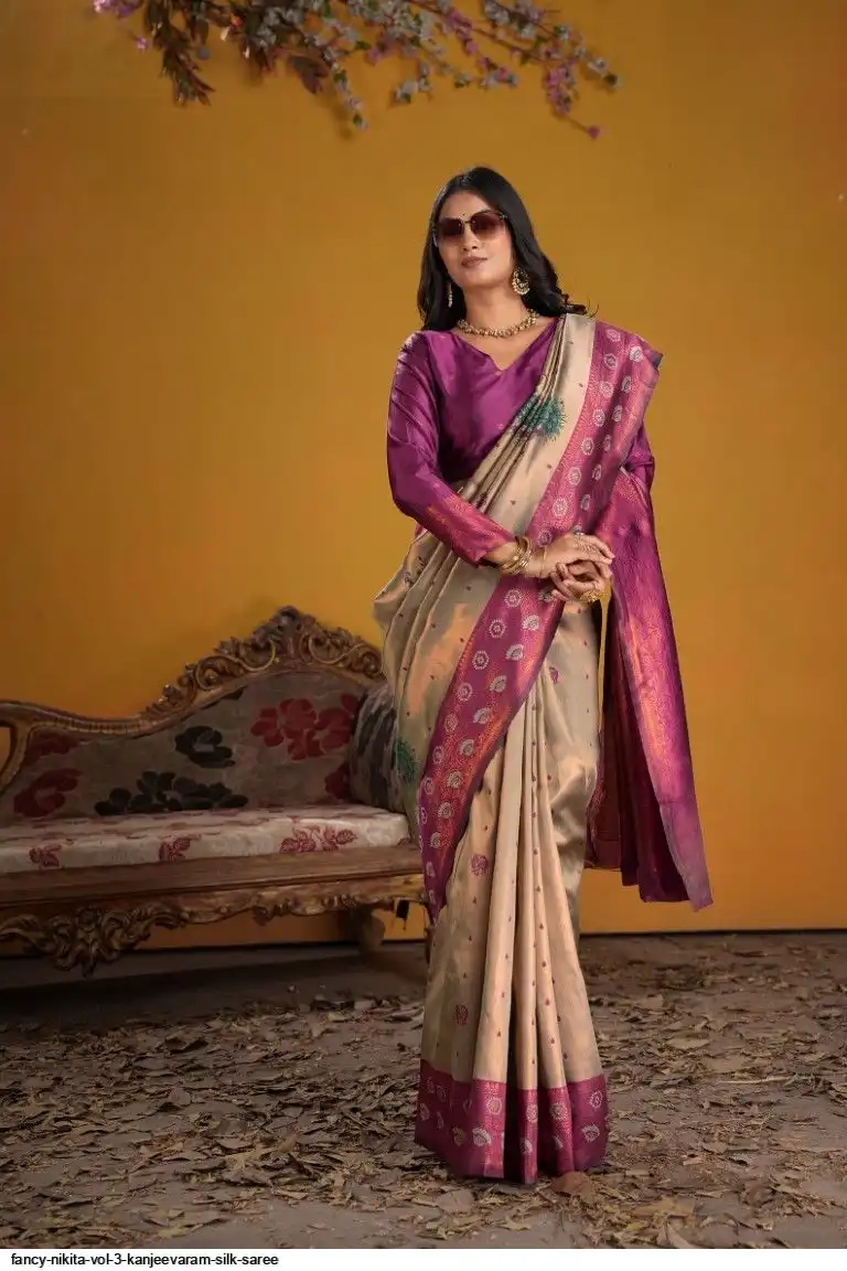 fancy NIKITA VOL 3 KANJEEVARAM SILK saree