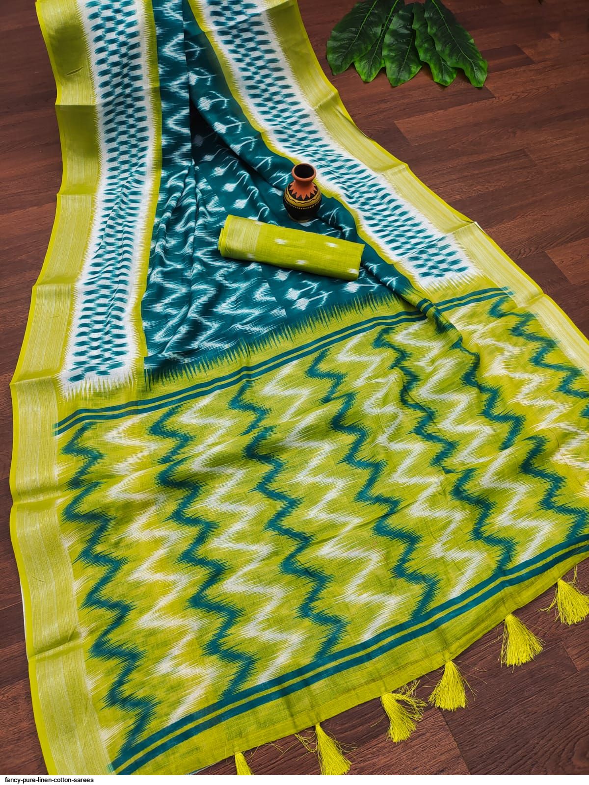 fancy pure Linen cotton sarees