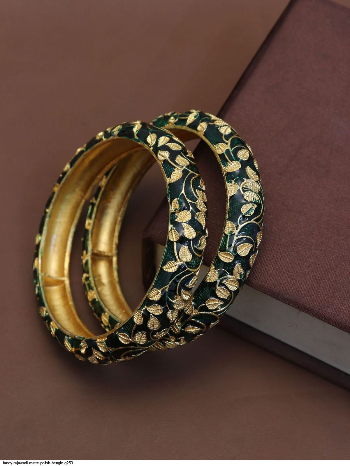 FANCY RAJAWADI MATTE POLISH BENGLE G253