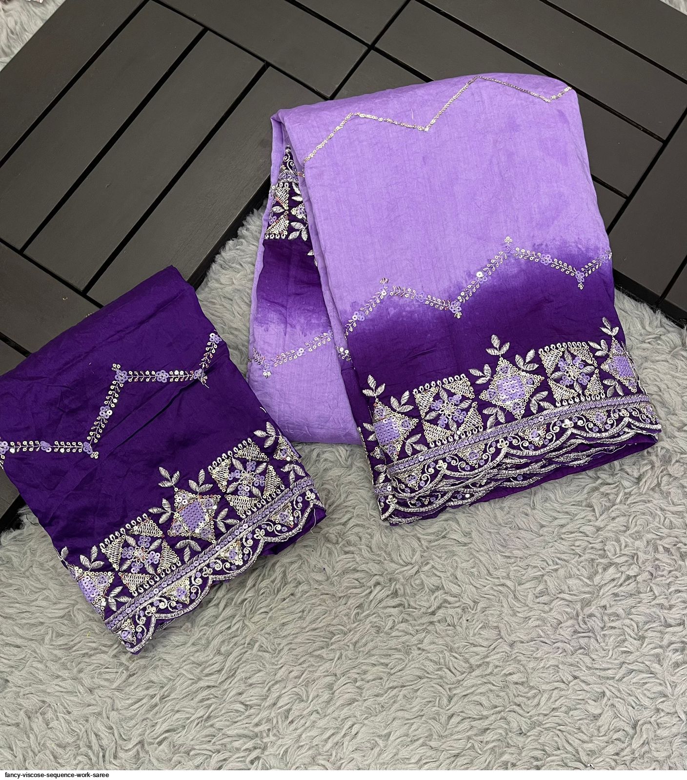 FANCY Viscose Sequence Work Saree