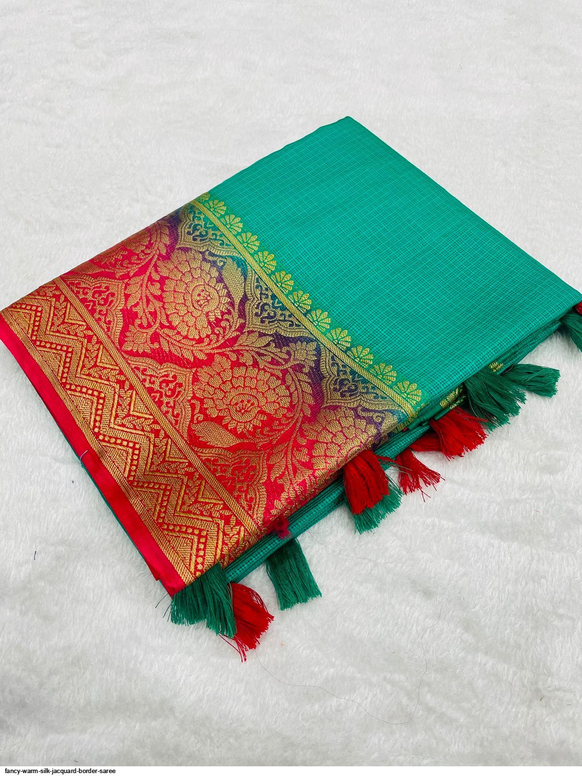 FANCY WARM SILK JACQUARD BORDER SAREE