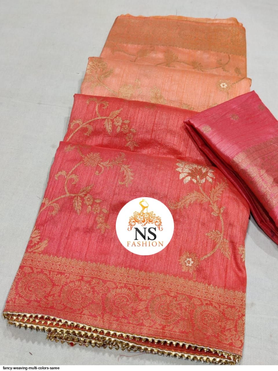 FANCY WEAVING MULTI COLORS SAREE