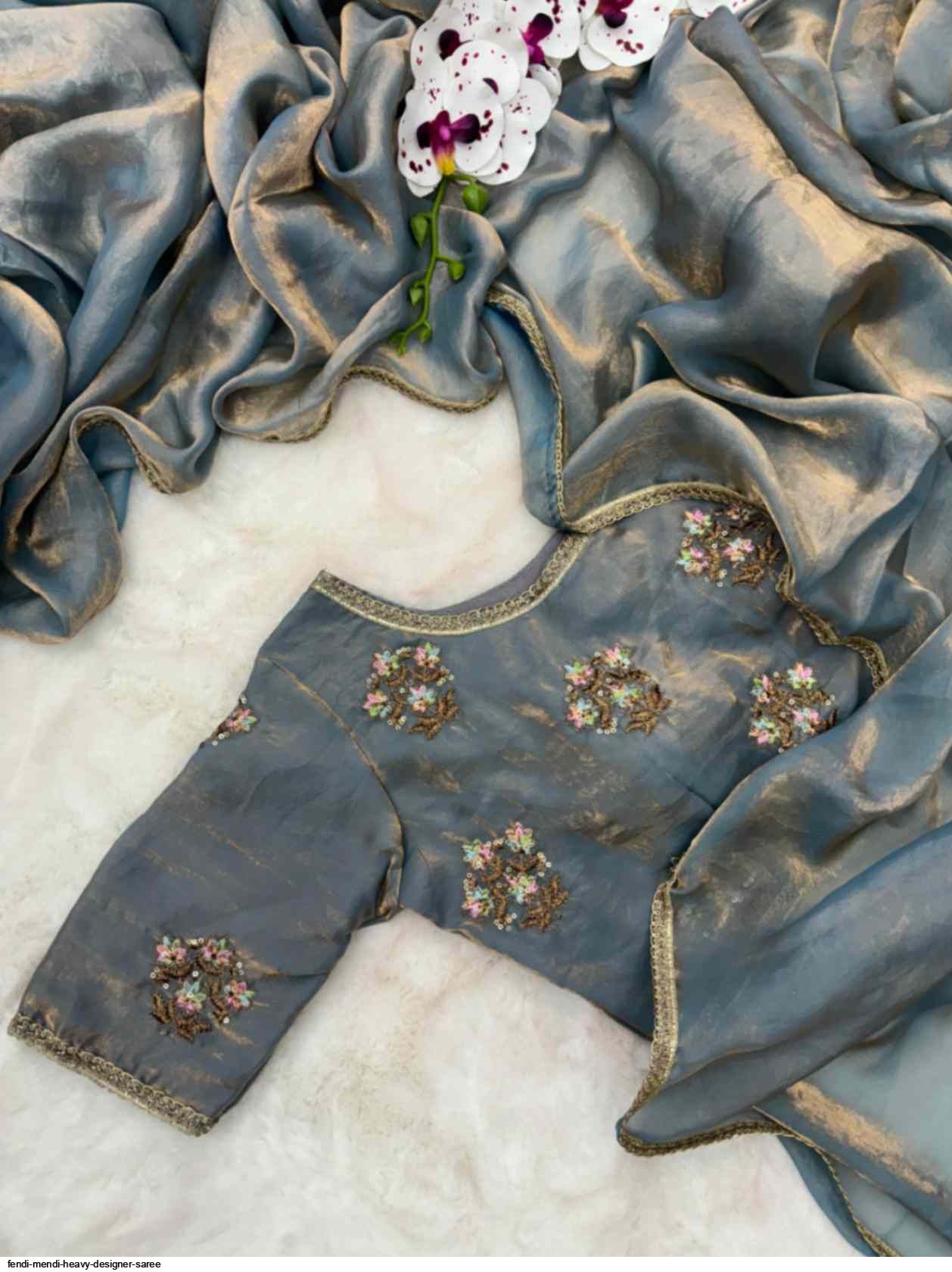 FENDI MENDI HEAVY DESIGNER SAREE