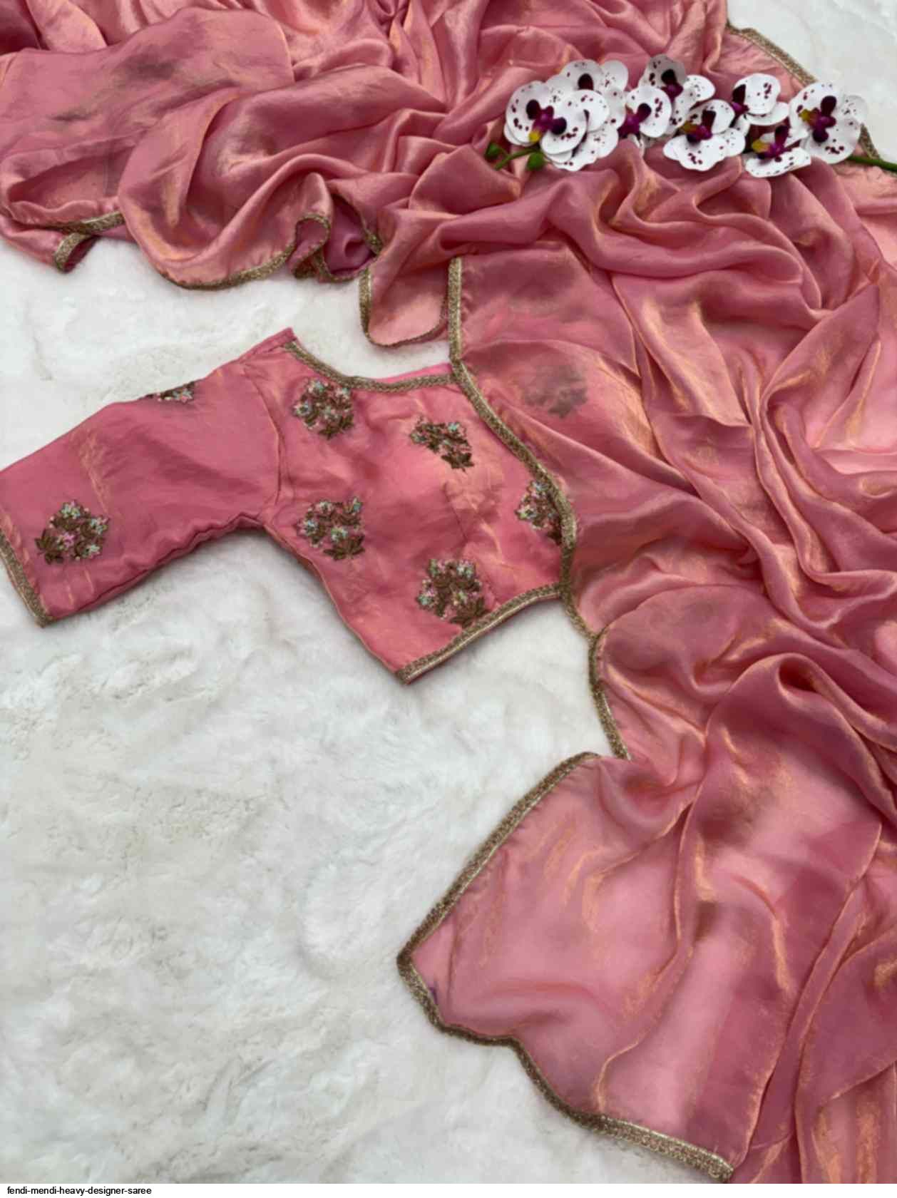 FENDI MENDI HEAVY DESIGNER SAREE