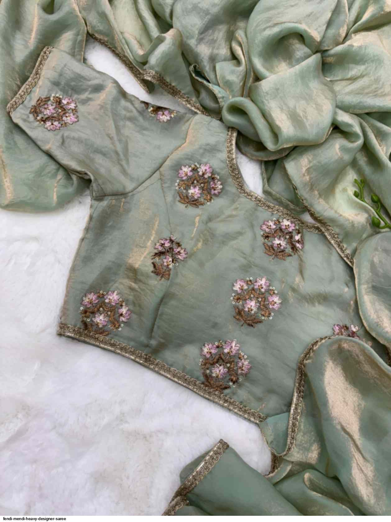 FENDI MENDI HEAVY DESIGNER SAREE