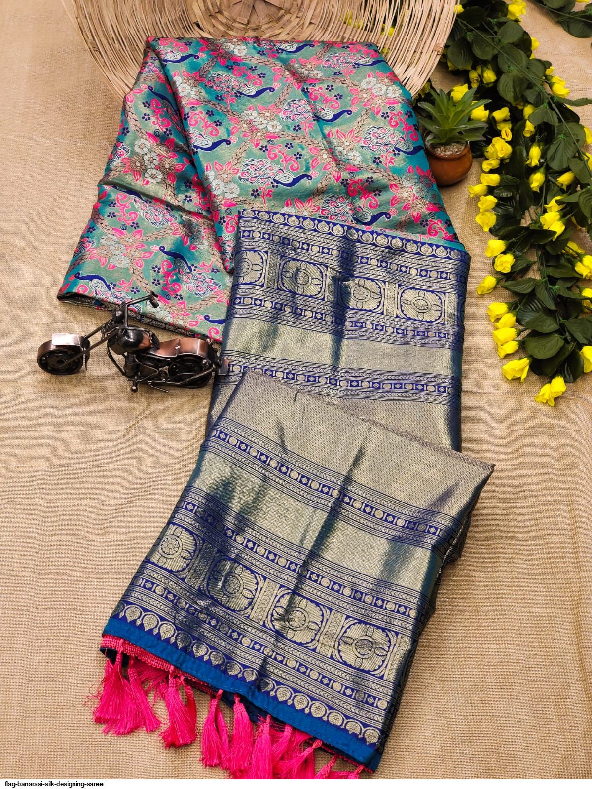 Flag BANARASI SILK DESIGNING SAREE