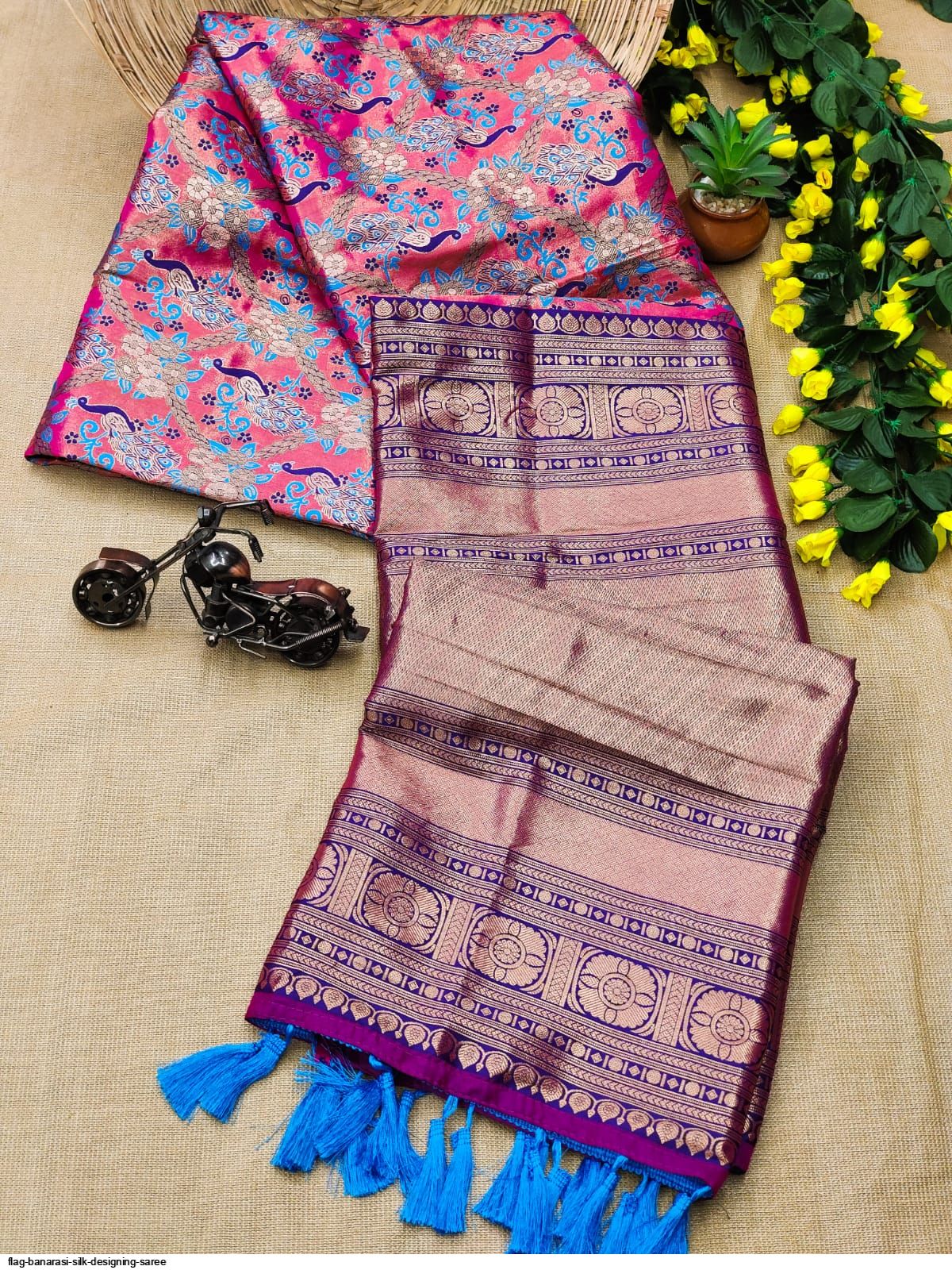 Flag BANARASI SILK DESIGNING SAREE