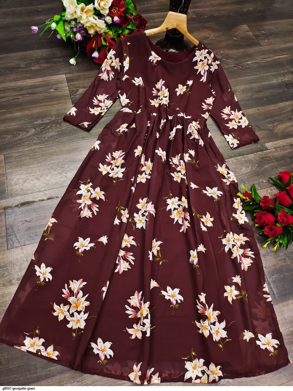 G0057 GEORGETTE GOWN