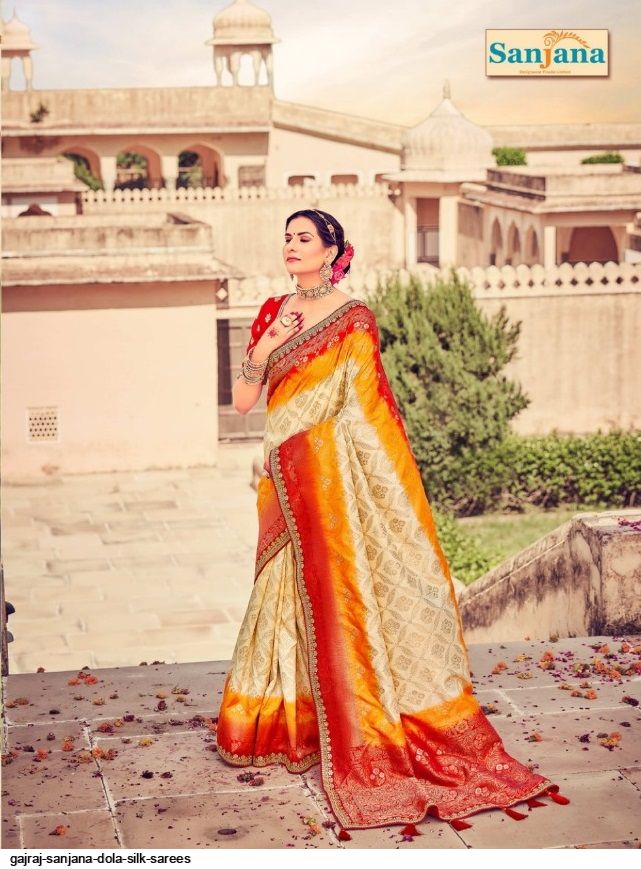 GAJRAJ SANJANA DOLA SILK SAREES