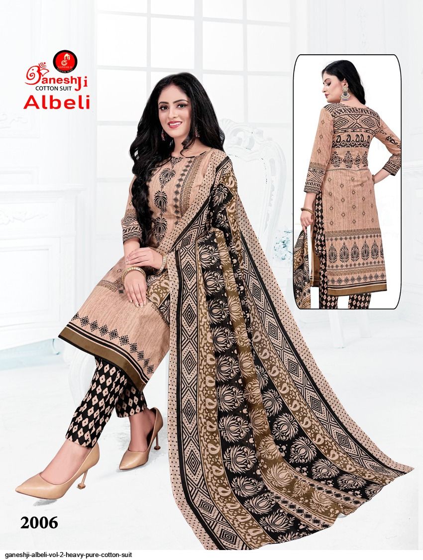 GANESHJI ALBELI VOL 2 HEAVY PURE COTTON SUIT