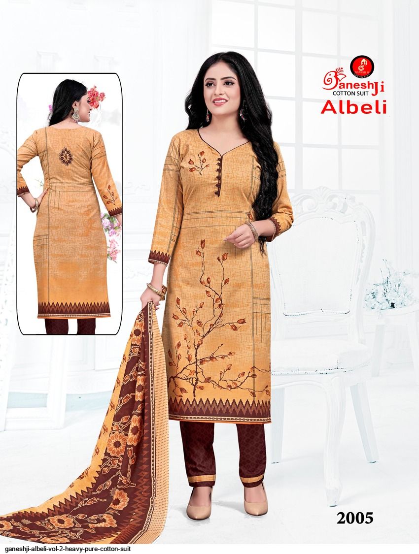GANESHJI ALBELI VOL 2 HEAVY PURE COTTON SUIT