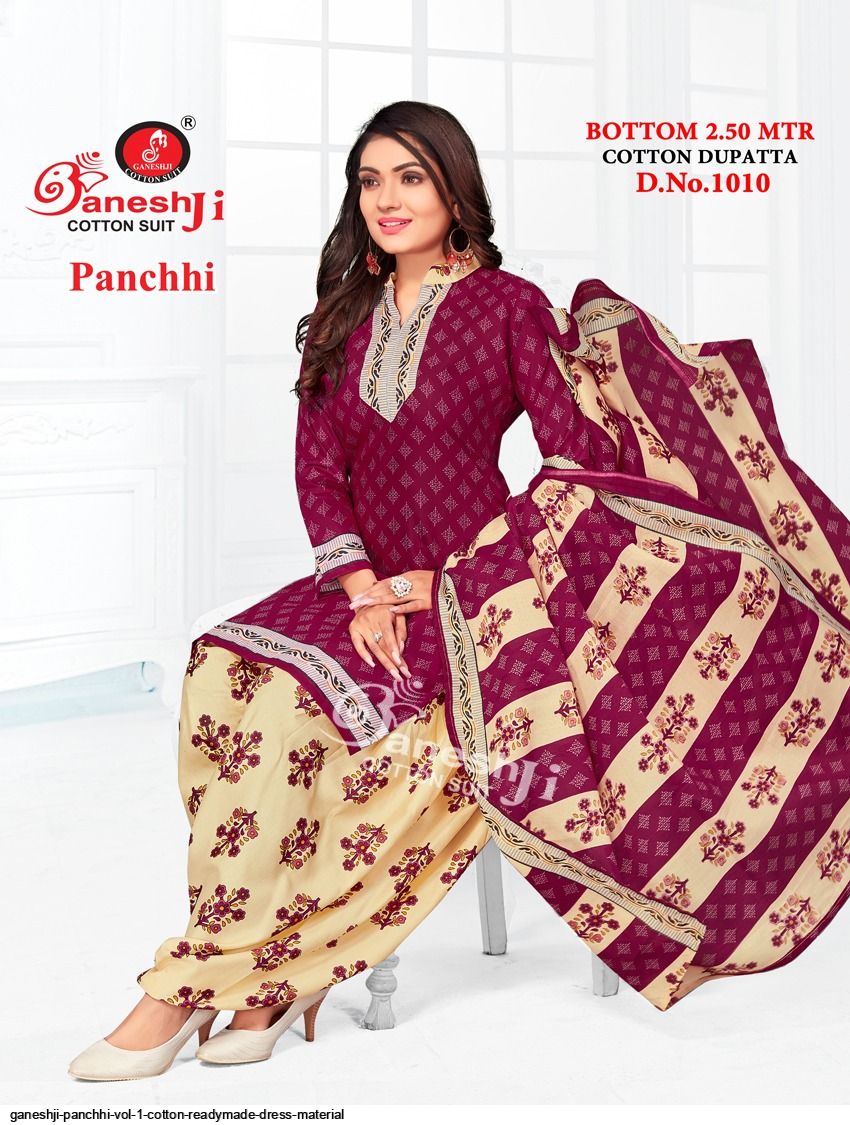 Ganeshji PANCHHI VOL 1 COTTON READYMADE DRESS MATERIAL