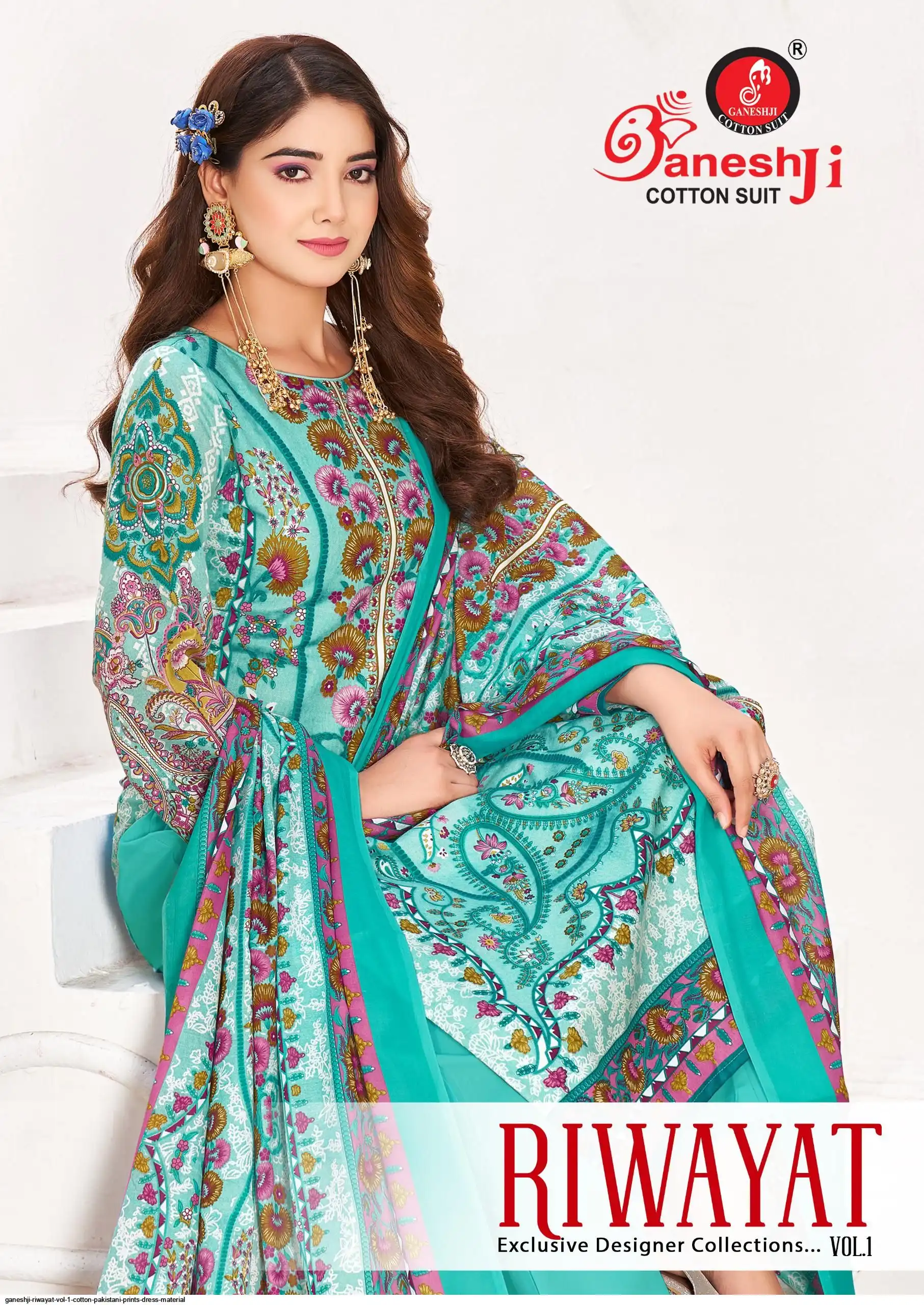Ganeshji Riwayat Vol 1 Pakistani Cotton Dress Material