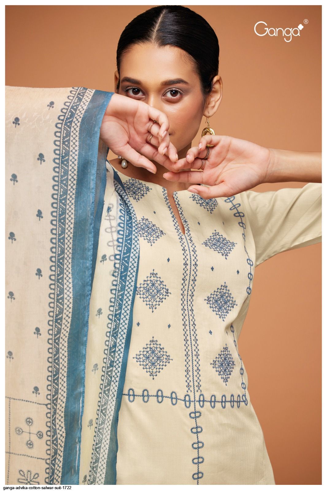 GANGA ADVIKA COTTON SALWAR SUIT 1722