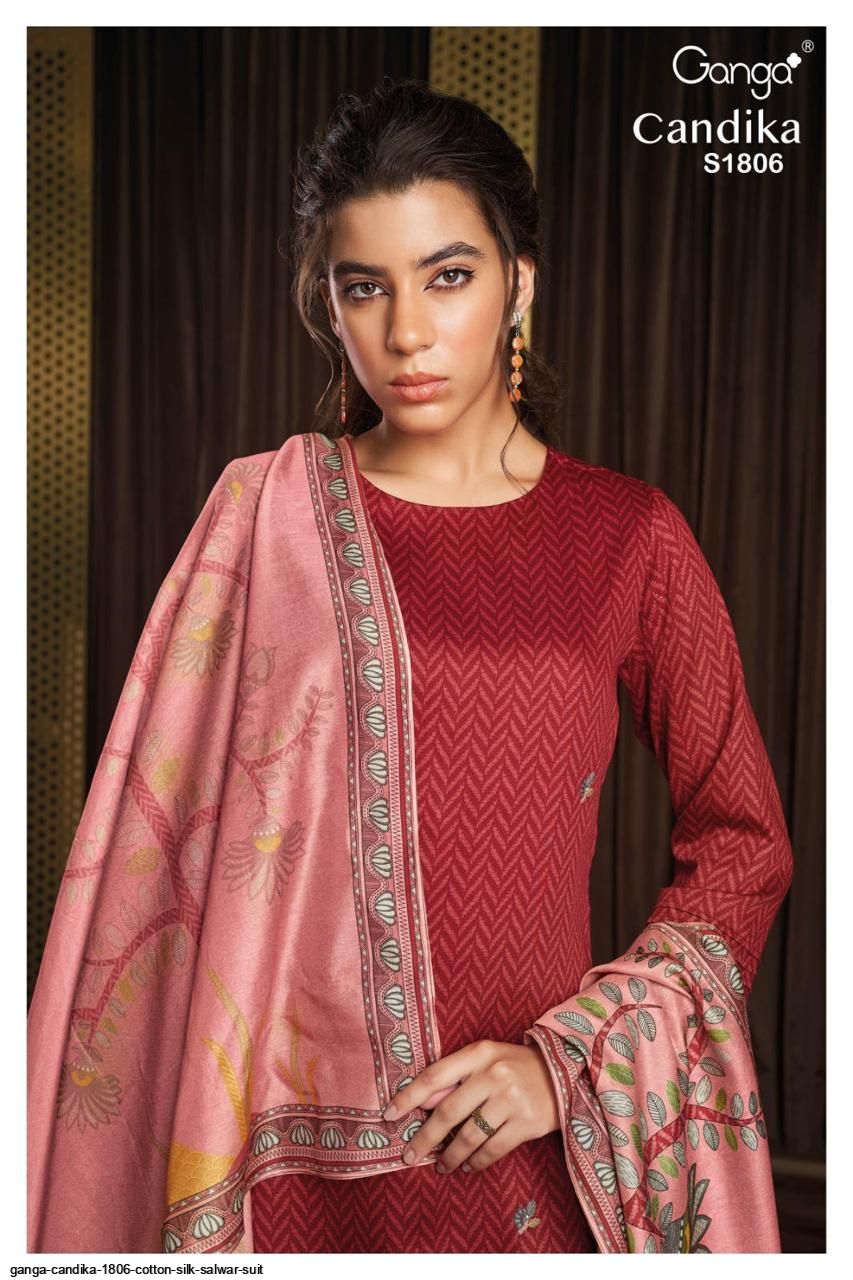 GANGA CANDIKA 1806 COTTON SILK SALWAR SUIT