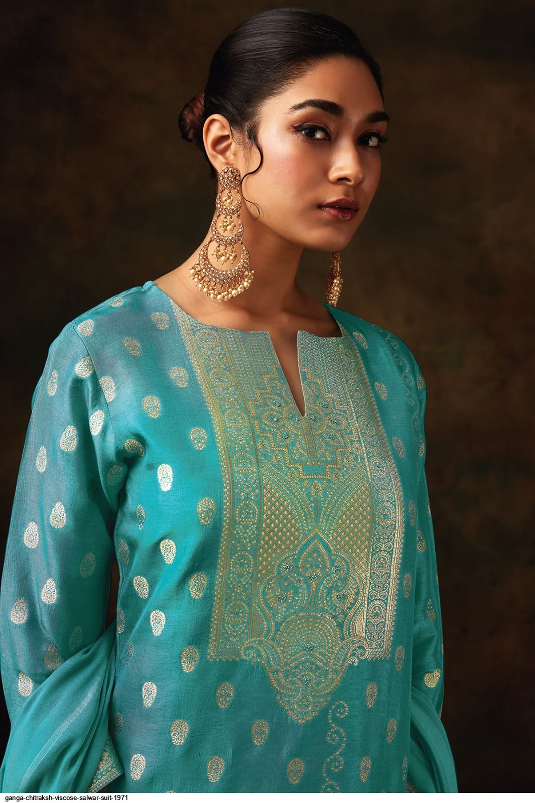 GANGA CHITRAKSH VISCOSE salwar suit 1971